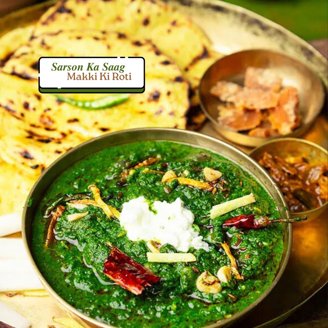 Makki Di Roti and Sarson Da Saag (Recipe) - Punjabi Dish